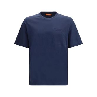 Cruna Homme, Tops, Bleu, Taille: XS T-shirt en coton avec imprim&eacute; graphique