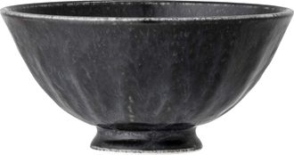 Bloomingville Schale Yoko, schwarz, Porzellan, 4er Set