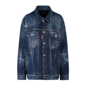Dsquared2 Femme, Vestes, Bleu, Taille: 32 FR Veste en jean
