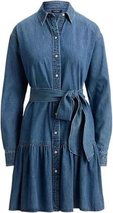 Ralph Lauren Femme, Robes, Bleu, Taille: 44 FR Robe Chemise