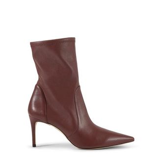 Stuart Weitzman Bottine Stuart Power 75 en cuir mat
