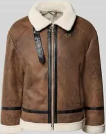 Lindbergh Regular Fit Jacke in Leder-Optik