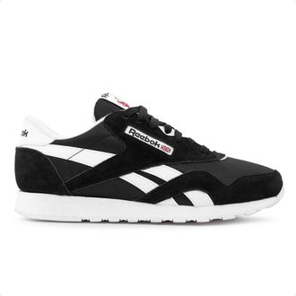 Reebok Herren Klassisches Nylon Sneaker,Cblack Ftwwht Ftwwht,34.5 EU
