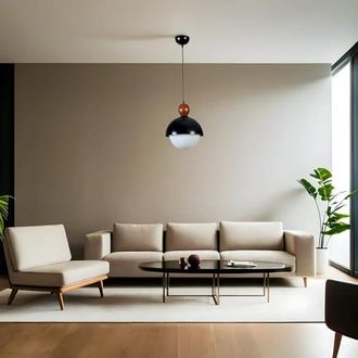 Opviq Elegant Adjustable Chandelier, Metal Body, 25 cm Diameter, 70 cm Height | Black & White Design, E27 Socket, Max 40W | Perfect for Modern Spaces