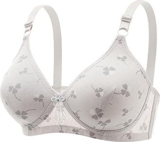 Generic Soutien-gorge pour femme - Grande taille - Sous-v&ecirc;tements fins - Sans anneau en acier - Confortable et respirant - 2026, blanc, 64