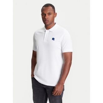 Karl Lagerfeld Poloshirt 745022 553231 Wei&szlig; Regular Fit