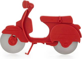 Balvi Pizzaschneider Scooter Farbe Rot ABS-Kunststoff/Edelstahl
