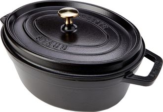 Staub Staub Französischer Backofen, oval, 4,2 l, Schwarz