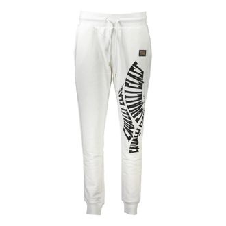 Cavalli Sportliche wei&szlig;e Damen-Hose mit Print - - Trousers - Damen - Wei&szlig; - S