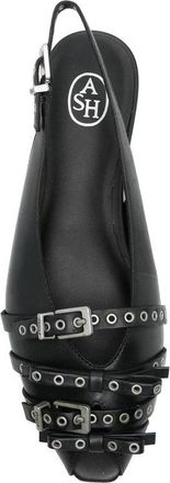 Ash Bonnie Slingback Flat - Black