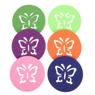 BESPORTBLE Lurrose Filz Tischset rutschfest W&auml;rmeisolierend Platzset aus Schwarzem Filz Einfache Tischunterlage f&uuml;r Esszimmer Filzunterlagen M&ouml;bel Tellermatte Sa