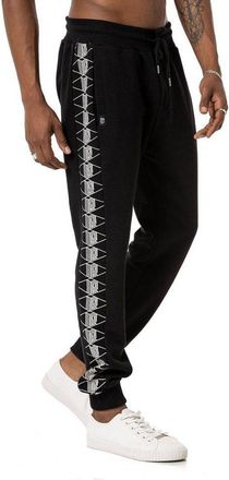 Red Bridge Jogginghose Sweatpants mit seitlichem 3D Print Premium Qualität