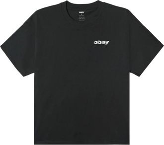 Obey Homme, Tops, Noir, Taille: L T-shirt &agrave; col rond