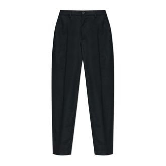 Dolce & Gabbana Wollfaltenhose - - Trousers - Herren - Schwarzk - XL