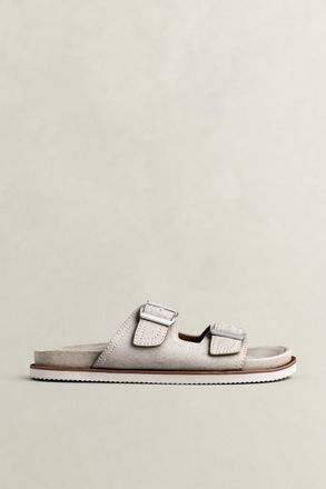 GANT Herren Fairfro Sandale aus Veloursleder (40) LIGHT TAUPE