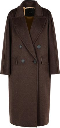 Max Mara Manteau Homme En Cachemire, Alpaga Et Laine Marron