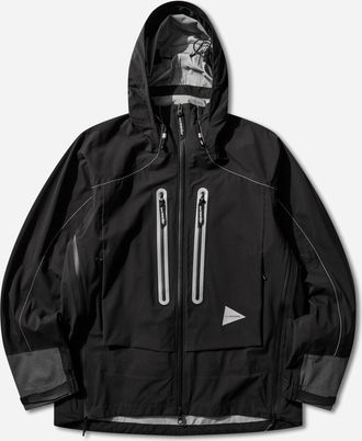 And Wander Men s PERTEX SHIELD Rain Jacket Black
