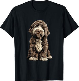 Whyitsme Design Chocolate Merle Cockapoo Hund Illustration T-Shirt