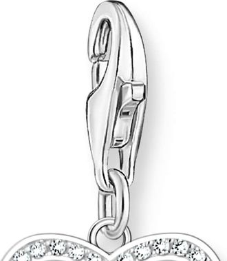 Thomas Sabo Anh&auml;nger in Silberoptik und Wei&szlig;