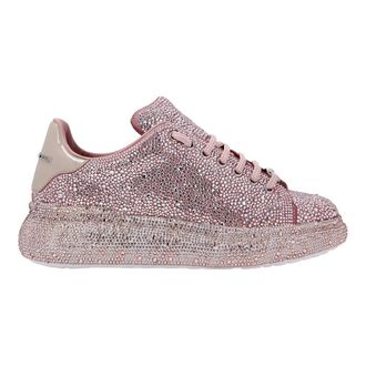 Philipp Plein Suede Runner Full Strass - - Shoes - Damen - Rosa - 36 EU