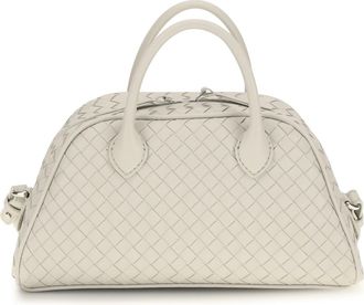 Bottega Veneta Intrecciato Calfskin Leather Shoulder Bag - Gray