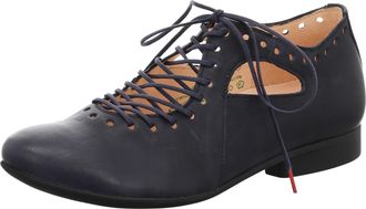 Think Damen GUAD2 chromfrei gegerbte nachhaltige Halbschuhe, Navy 8010