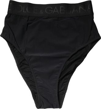 Dolce & Gabbana Femme, Sous-v&ecirc;tements, Noir, Taille: 36 FR Culotte Haute