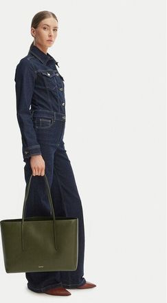 Calvin Klein Handtasche Foil Logo Tote W/Pouch LV04F3274G Gr&uuml;n