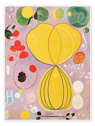 Posterlounge Die zehn Größten, Nr. 7, Erwachsenenalter Poster von Hilma af Klint 70 x 90 cm Bunt Wandbilder Wanddeko