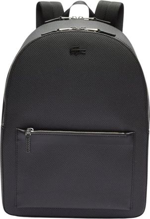 Lacoste Pique Leder Golf-inspirierter Rucksack - - Bags - unisex - Schwarzk - ONE SIZE