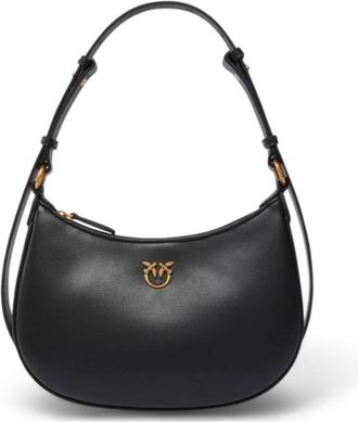 Pinko Pinko, Femme, Sacs, Noir, Taille: ONE Size Half Moon Mini Bag