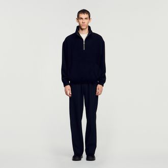Sandro Sweatshirt &agrave; col montant zipp&eacute;