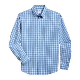 Brooks Brothers Homme, Chemises, Bleu, Taille: 2XL Chemise Oxford Vendredi Coupe Standard avec Col Boutonn&eacute;
