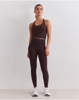 Aim'n collant sculptant fronc&eacute; chocolat-Marron