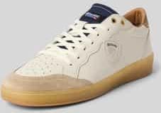 Blauer Sneaker aus Leder-Mix Modell MURRAY21