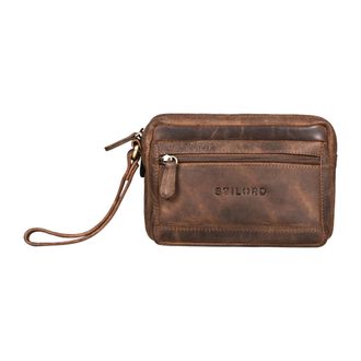 STILORD Herren-Handgelenktasche aus Echtleder braun - Vintage M&auml;nner-Handtasche - Retro Ledertasche - Leder-Herren-Organizer Pax
