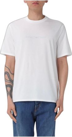 Emporio Armani Homme, Tops, Blanc, Taille: XL T-shirts
