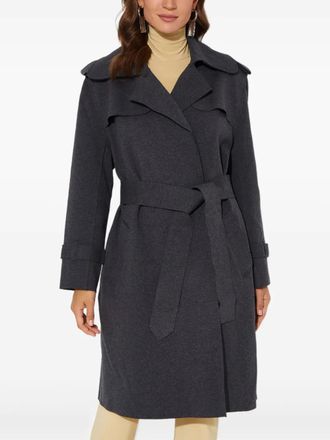 Norma Kamali trench &agrave; taille ceintur&eacute;e - Gris