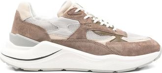 D.A.T.E. Sneakers mit Netzeinsätzen - Nude