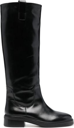 Aeyde Bottes hautes Henry - Femme - Chaussures - Noir - Taille: 39 EU