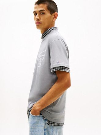 Tommy Jeans T-Shirt TJM REGULAR CITY SIGN Regular fit mit Markenprint