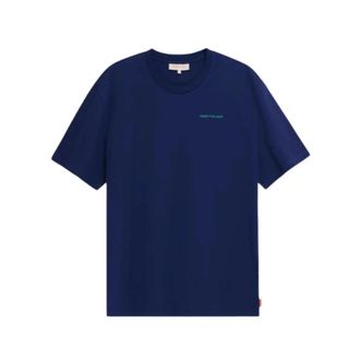 Gertrude Homme, Tops, Bleu, Taille: XS T-shirt G&eacute;om&eacute;trie L&eacute;once