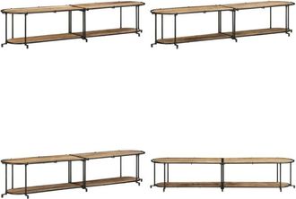 vidaXL vidaXL TV-Regal 200x42x40 cm Raues Mangoholz