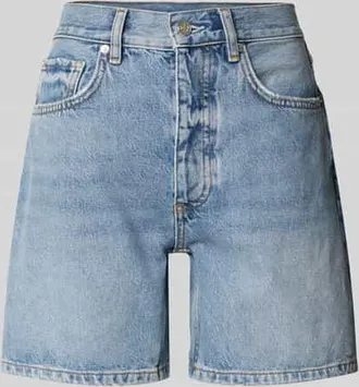 Anine Bing Regular Fit Shorts in Denim-Optik