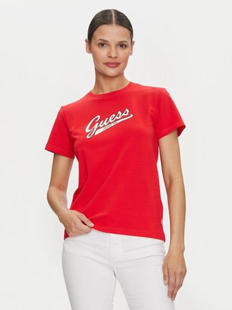 Guess T-Shirt W4YI13 J1314 Rot Regular Fit