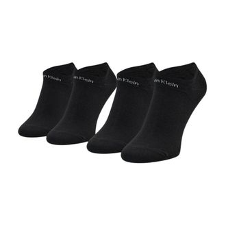 Calvin Klein Jeans Femme, Sous-v&ecirc;tements, Noir, Taille: ONE Size Chaussettes NoShow noires 3Pack