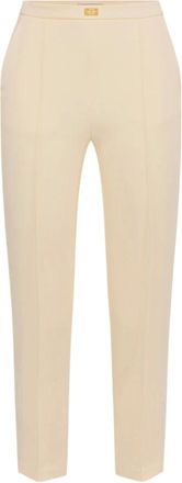 Elisabetta Franchi Femme, Pantalons, Beige, Taille: 40 FR Pantalon Cropped