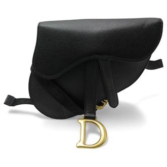 Dior Clutches - HANDTASCHE CHRISTIAN DIOR POCHETTE G&Atilde;oeRTEL SADDLE - Gr. unisize - in Schwarz - f&uuml;r Damen