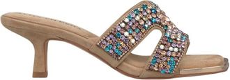 Alma En Pena Alma EN Pena, Femme, Chaussures, Multicolore, Taille: 42 EU Double Strap Sandal With Rhinestones