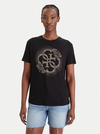 Guess T-Shirt E6GI01 K68D2 Schwarz Regular Fit